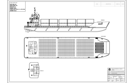 63 TEU Self-propelled Container Barge - Bemny Engineering and Logistics ...