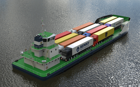 63 TEU Self-propelled Container Barge - Bemny Engineering and Logistics ...