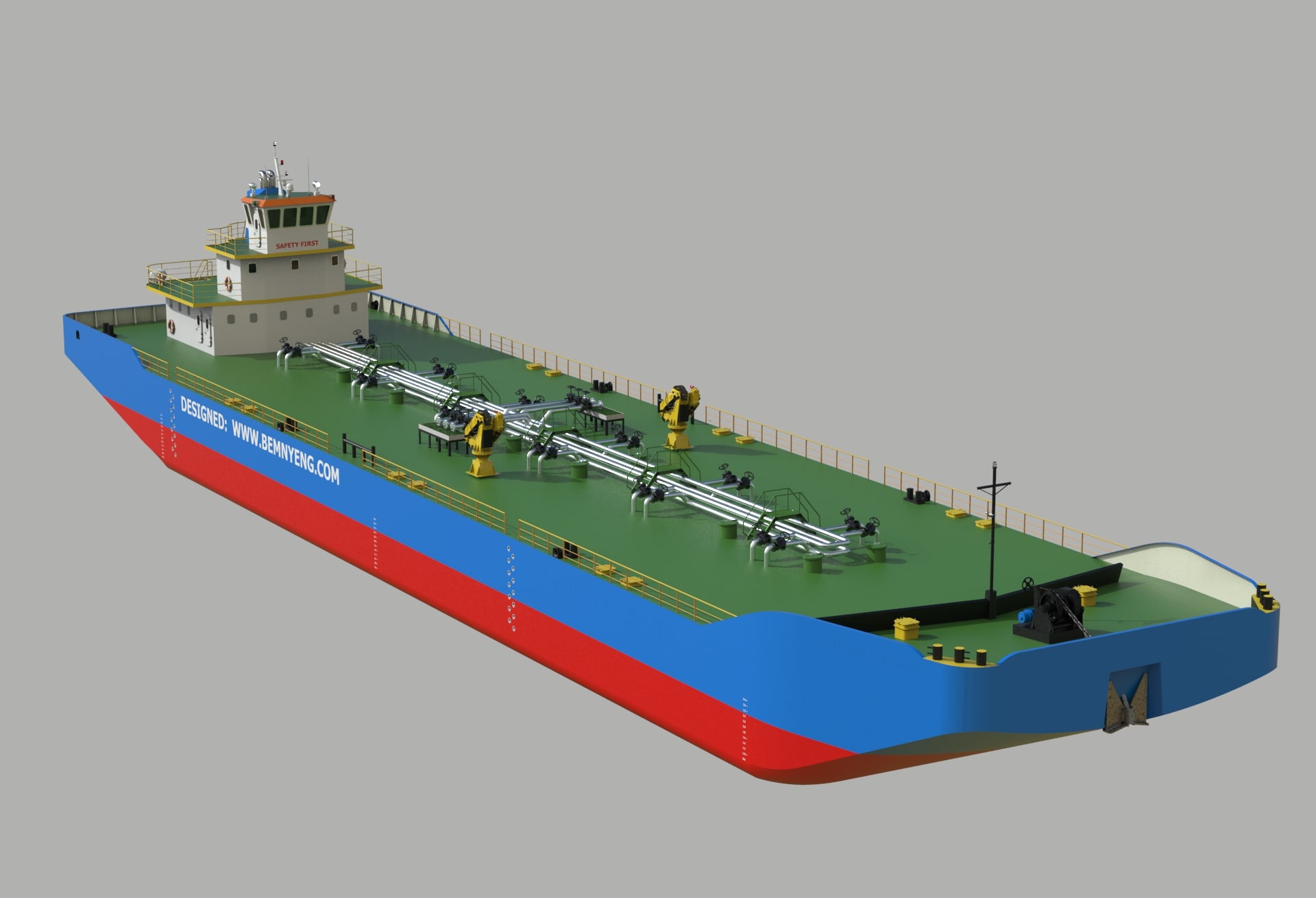 16,000 Barrels (2,500 MT) Self-Propelled Inland Tank Barge - Bemny ...